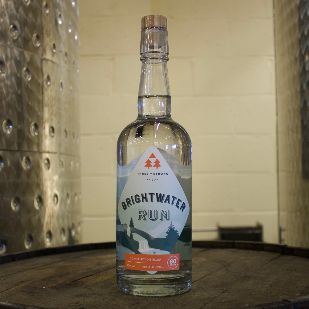 Brightwater Rum | Three of Strong Spirits | Maine Craft Rum